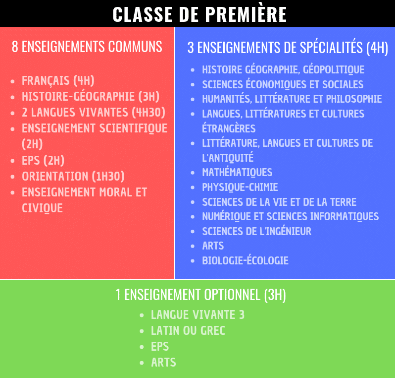 Quels enseignements de spécialité choisir en 2nde pour la 1ère