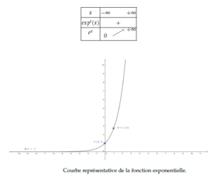 Terminale D : Cours gratuit la fonction exponentielle