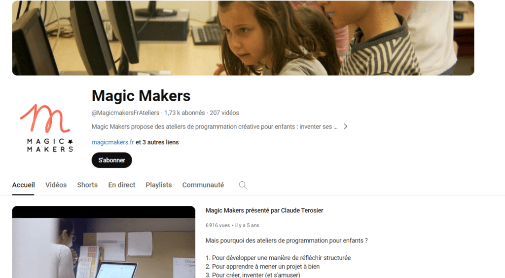 Chaines YouTube pour apprendre l'informatique au collège