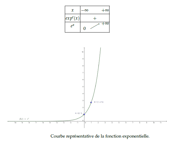 étudier le sens de variation d'une fonction exponentielle PDF Cours,Exercices ,Examens